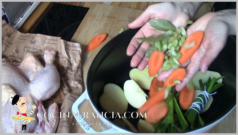 🐓 Pollo Asado En Cocotte Con Manzana Y Verduras