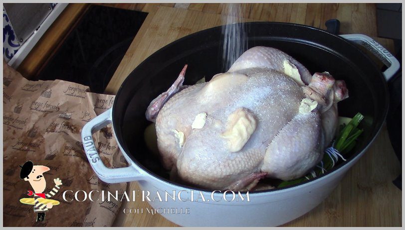 🐓 Pollo Asado En Cocotte Con Manzana Y Verduras