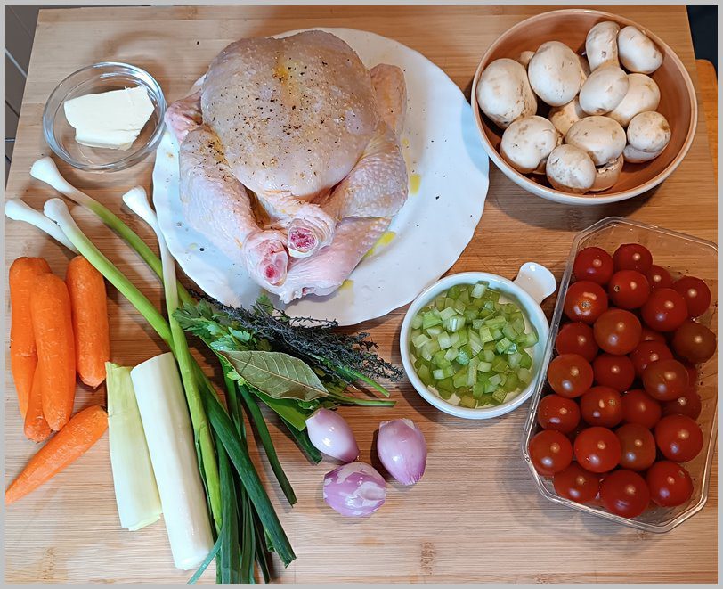 🐓 Pollo Asado En Cocotte Con Manzana Y Verduras